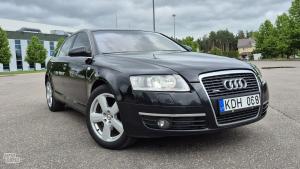 Black Audi A6 2006 in Utena, with an engine capacity of 3.00 L and mileage of 358 thousand km for 2690 €, photo 6 on AUTOMOTO.COM.LV