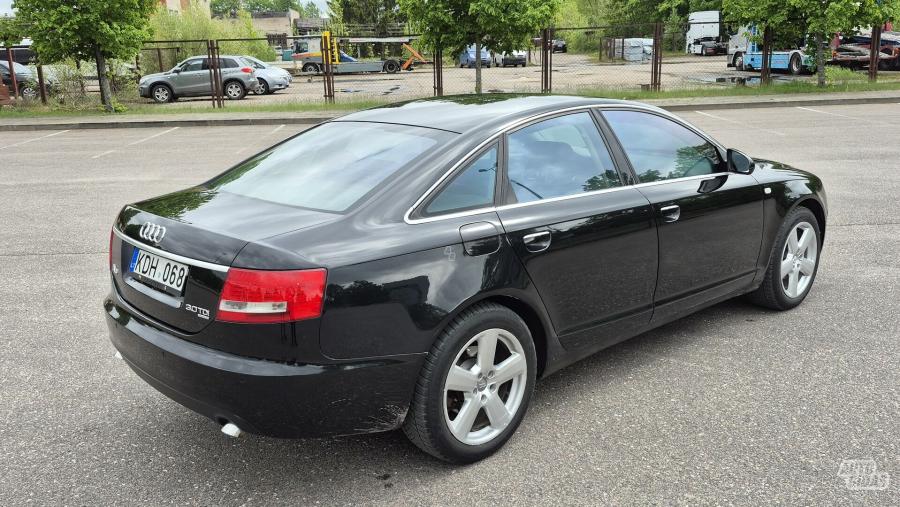 Black Audi A6 2006 in Utena, with an engine capacity of 3.00 L and mileage of 358 thousand km for 2690 €, photo 12 on AUTOMOTO.COM.LV