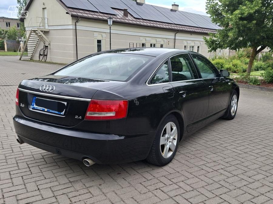 Black Audi A6 2006 in Siauliai, with an engine capacity of 2.40 L and mileage of 123 thousand km for 2350 €, photo 7 on AUTOMOTO.COM.LV