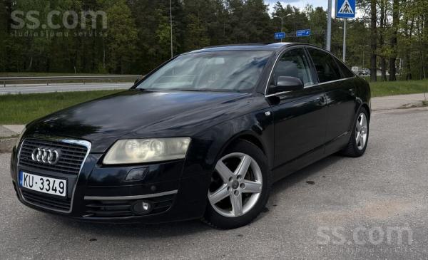 Melns Audi A6 2006 Rīga, ar dzinēja tilpumu 3.00 L un nobraukumu 289 tūkst. km par 4250 €, foto 1 vietnē AUTOMOTO.COM.LV