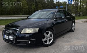 Melns Audi A6 2006 Rīga, ar dzinēja tilpumu 3.00 L un nobraukumu 289 tūkst. km par 4250 €, foto  vietnē AUTOMOTO.COM.LV