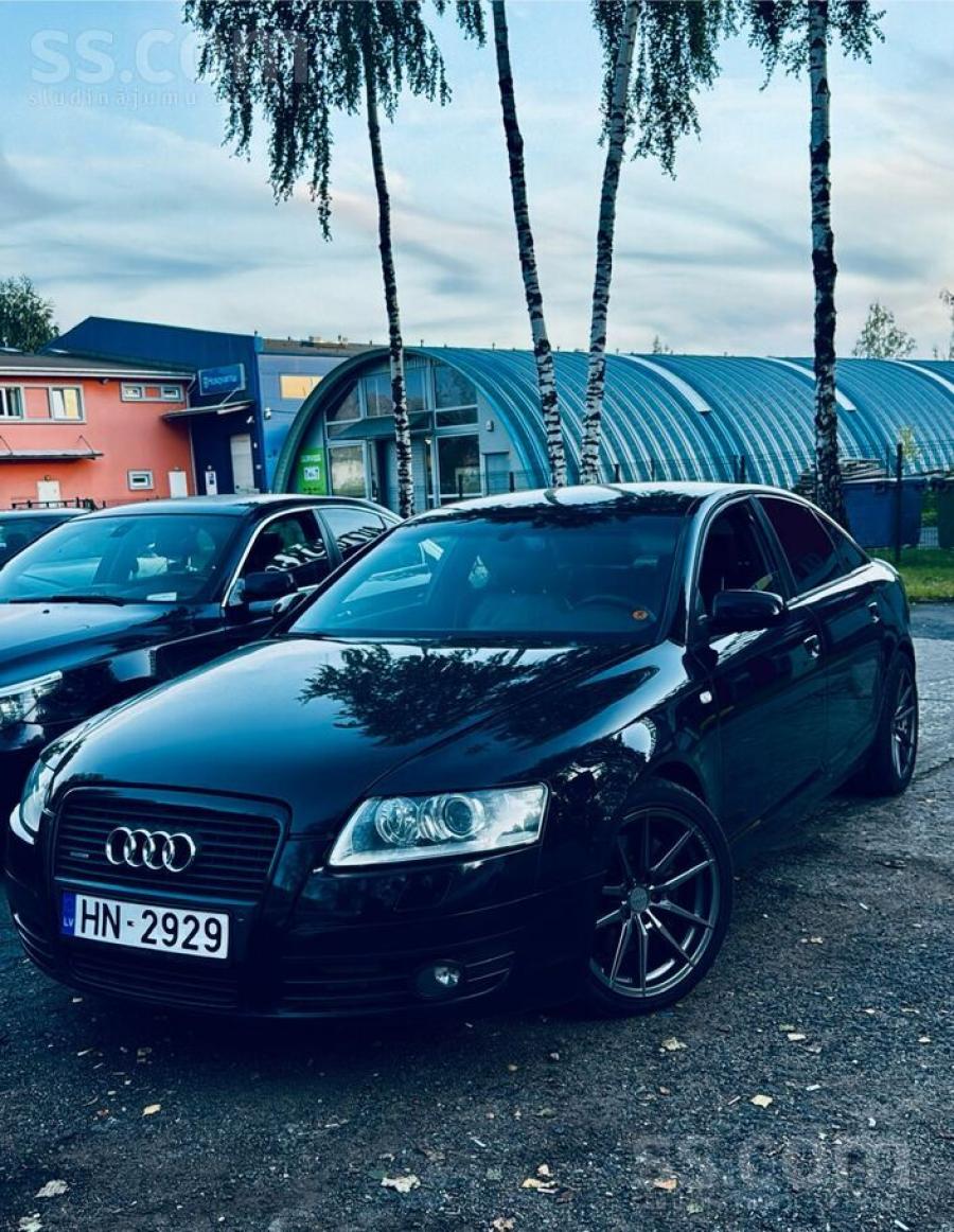 Black Audi A6 2006 in Riga, with an engine capacity of 3.00 L and mileage of 305 thousand km for 4090 €, photo 1 on AUTOMOTO.COM.LV