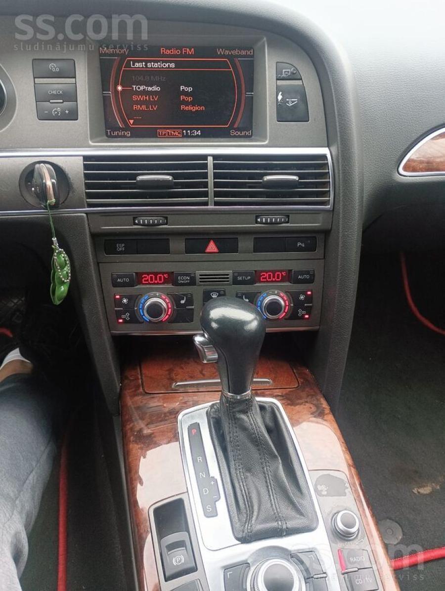 Melns Audi A6 2006 Rīga, ar dzinēja tilpumu 3.00 L un nobraukumu 297 tūkst. km par 3500 €, foto 7 vietnē AUTOMOTO.COM.LV