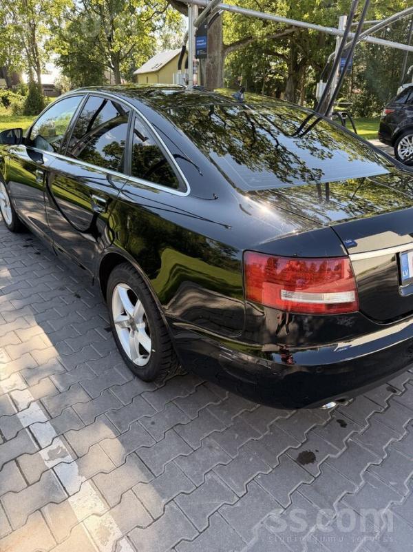 Black Audi A6 2006 in Riga, with an engine capacity of 2.70 L and mileage of 402 thousand km for 2750 €, photo 5 on AUTOMOTO.COM.LV
