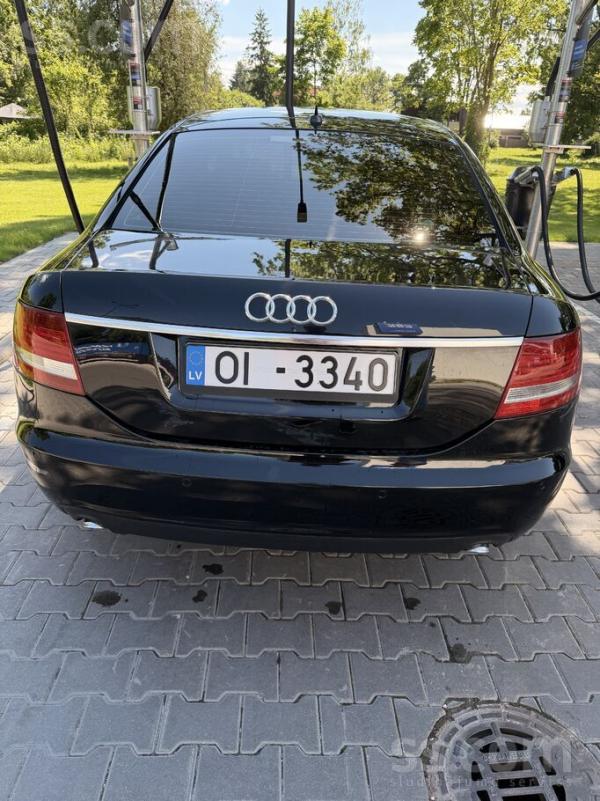 Black Audi A6 2006 in Riga, with an engine capacity of 2.70 L and mileage of 402 thousand km for 2750 €, photo 6 on AUTOMOTO.COM.LV