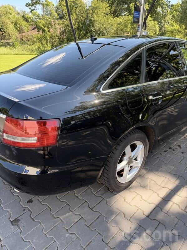 Black Audi A6 2006 in Riga, with an engine capacity of 2.70 L and mileage of 402 thousand km for 2750 €, photo 7 on AUTOMOTO.COM.LV