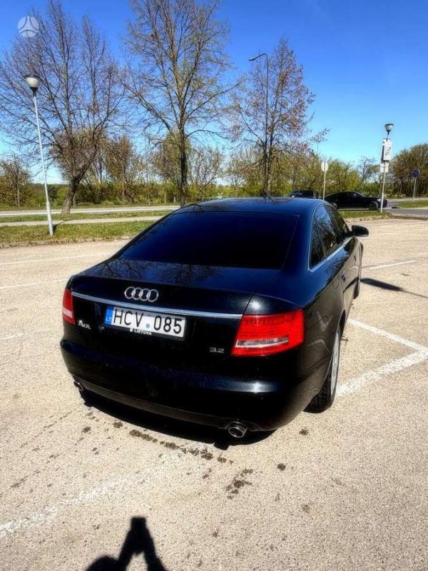 Melns Audi A6 2006 Kauņa, ar dzinēja tilpumu 3.20 L un nobraukumu 280 tūkst. km par 3800 €, foto 4 vietnē AUTOMOTO.COM.LV