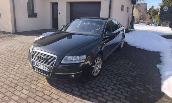 Black Audi A6 2006 in Vilnius, with an engine capacity of 2.70 L and mileage of 180 thousand km for 2100 €, photo 1 on AUTOMOTO.COM.LV
