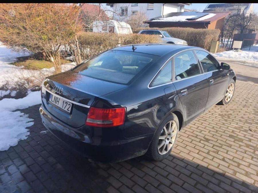 Black Audi A6 2006 in Vilnius, with an engine capacity of 2.70 L and mileage of 180 thousand km for 2100 €, photo 5 on AUTOMOTO.COM.LV