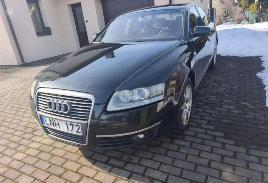 Black Audi A6 2006 in Vilnius, with an engine capacity of 2.70 L and mileage of 180 thousand km for 2100 €, photo 7 on AUTOMOTO.COM.LV