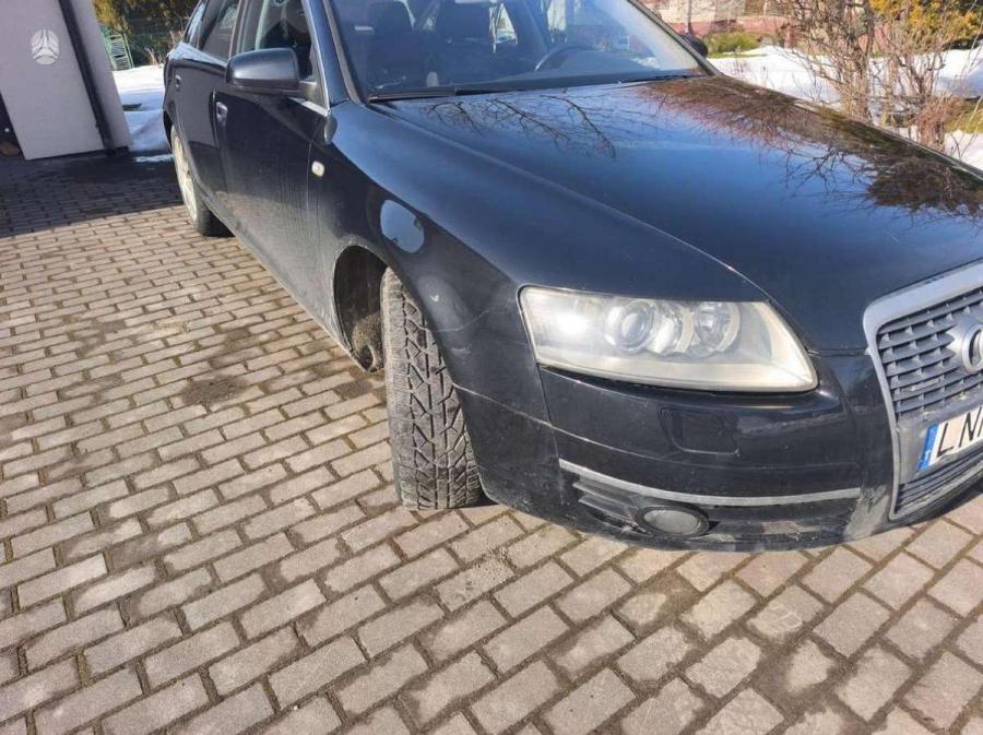 Black Audi A6 2006 in Vilnius, with an engine capacity of 2.70 L and mileage of 180 thousand km for 2100 €, photo 8 on AUTOMOTO.COM.LV