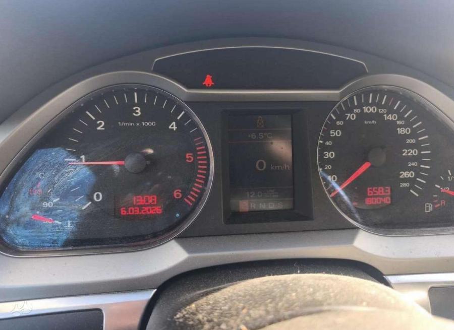 Black Audi A6 2006 in Vilnius, with an engine capacity of 2.70 L and mileage of 180 thousand km for 2100 €, photo 11 on AUTOMOTO.COM.LV