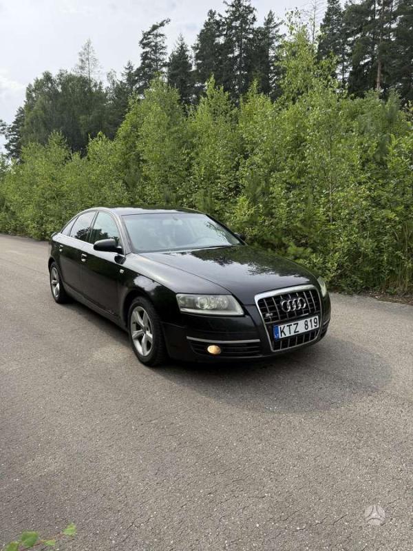 Black Audi A6 2006 in Vilnius, with an engine capacity of 2.97 L and mileage of 366 thousand km for 1350 €, photo 1 on AUTOMOTO.COM.LV