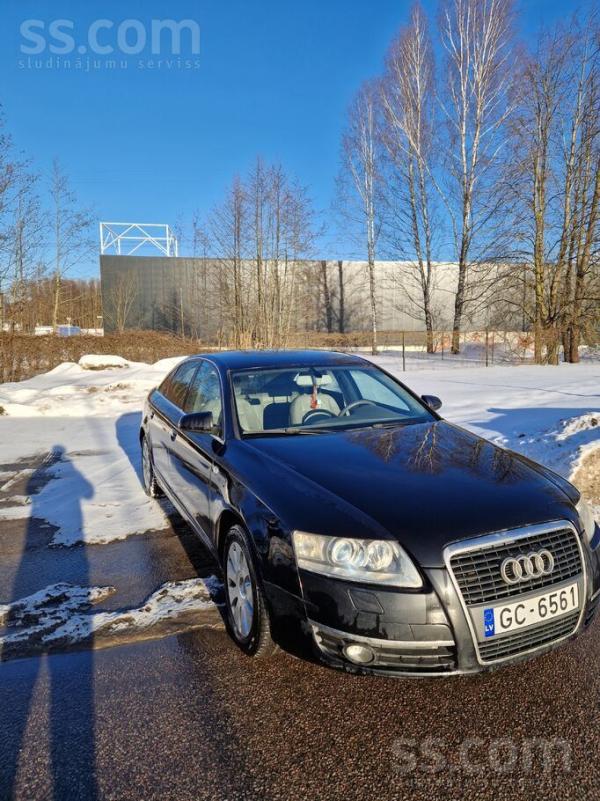 Black Audi A6 2006 in Riga, with an engine capacity of 2.00 L and mileage of 435 thousand km for 1200 €, photo 1 on AUTOMOTO.COM.LV