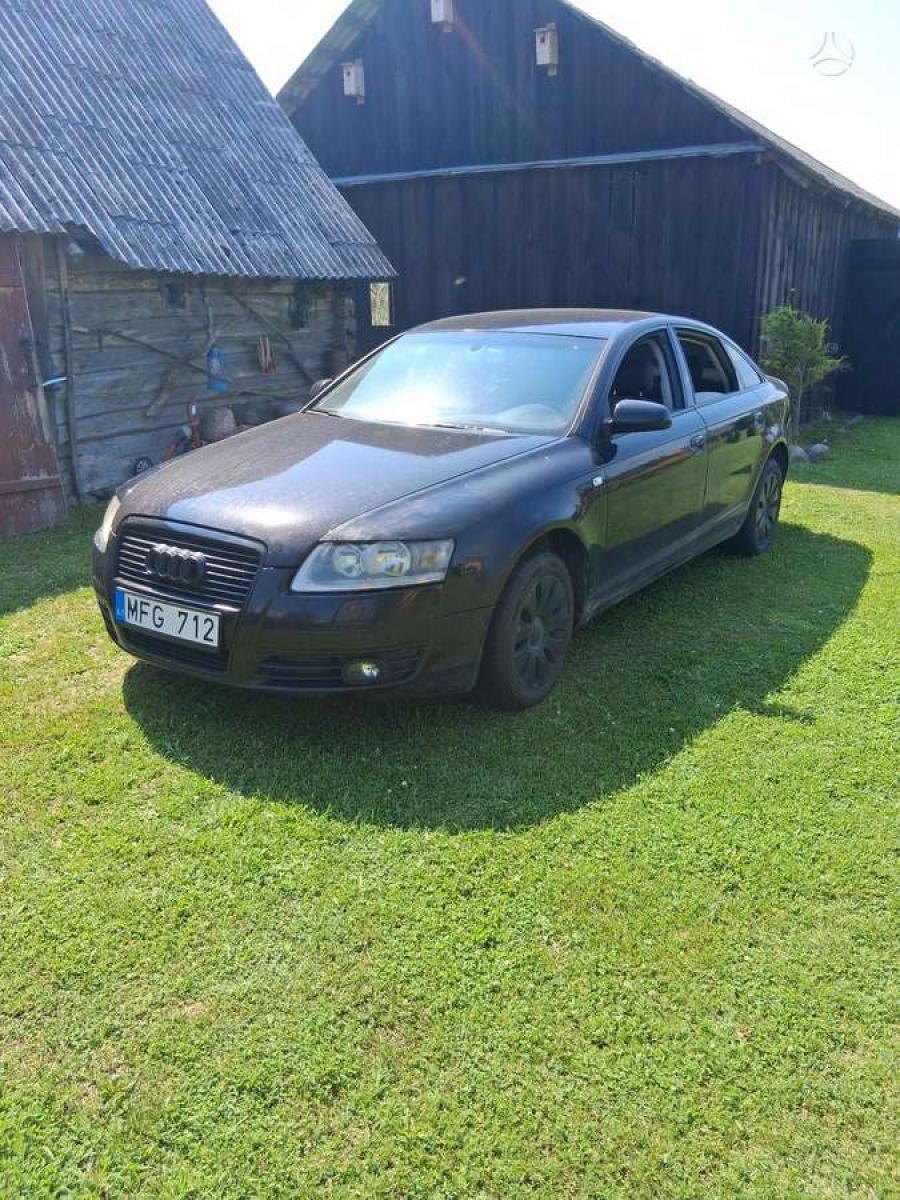 Black Audi A6 2006 in Varena, with an engine capacity of 1.98 L and mileage of 340 thousand km for 550 €, photo 1 on AUTOMOTO.COM.LV