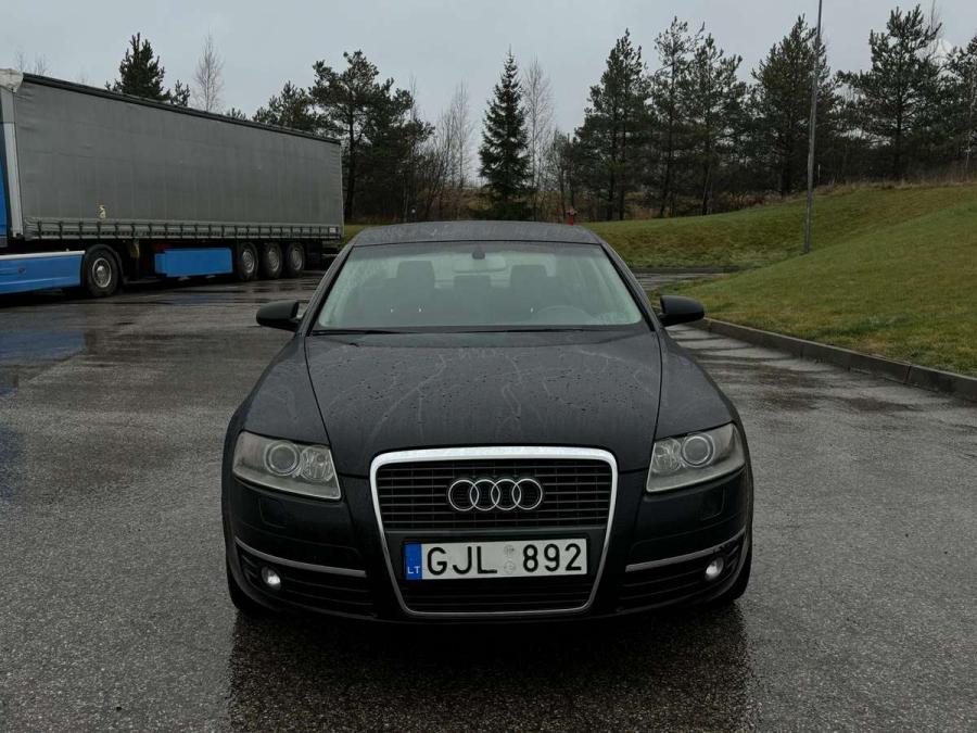 Black Audi A6 2007 in Vilnius, with an engine capacity of 2.77 L and mileage of 308 thousand km for 2900 €, photo 1 on AUTOMOTO.COM.LV