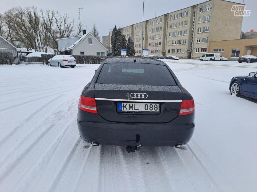 Melns Audi A6 2007 Viļņa, ar dzinēja tilpumu 2.70 L un nobraukumu 369 tūkst. km par 2860 €, foto 6 vietnē AUTOMOTO.COM.LV