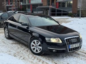 Melns Audi A6 2007 Rīga, ar dzinēja tilpumu 3.00 L un nobraukumu 368 tūkst. km par 3990 €, foto  vietnē AUTOMOTO.COM.LV