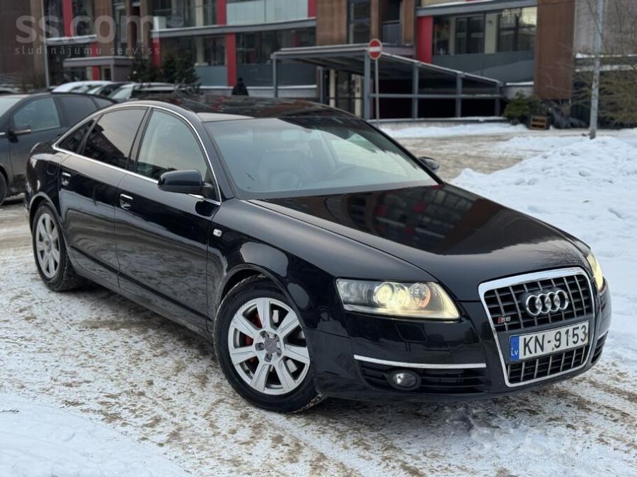 Black Audi A6 2007 in Riga, with an engine capacity of 3.00 L and mileage of 368 thousand km for 3990 €, photo 1 on AUTOMOTO.COM.LV