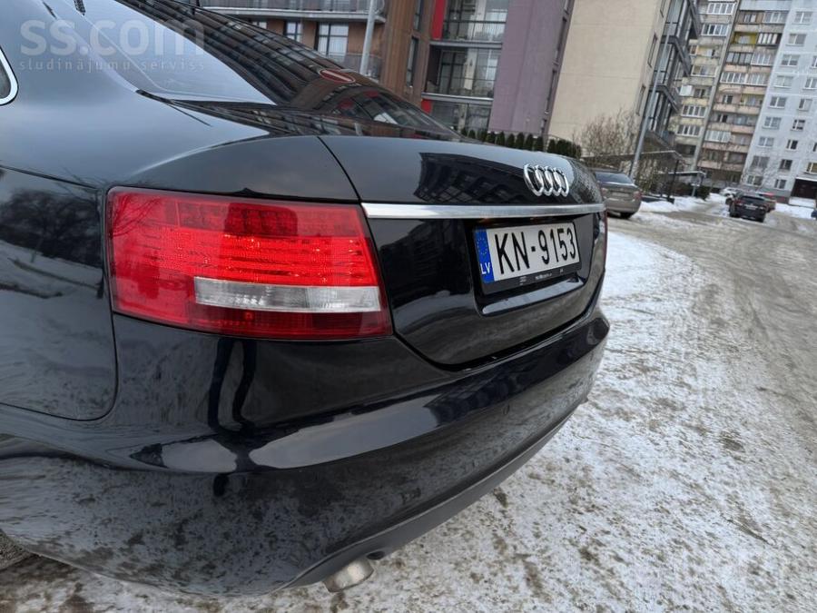 Black Audi A6 2007 in Riga, with an engine capacity of 3.00 L and mileage of 368 thousand km for 3990 €, photo 5 on AUTOMOTO.COM.LV