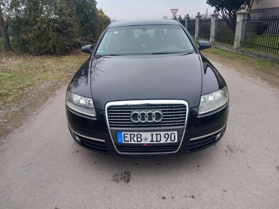 Black Audi A6 2007 in Raseiniai, with an engine capacity of 2.70 L and mileage of 333 thousand km for 2100 €, photo 3 on AUTOMOTO.COM.LV