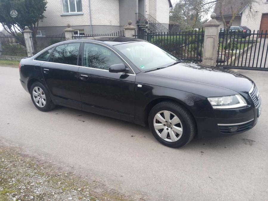 Black Audi A6 2007 in Raseiniai, with an engine capacity of 2.70 L and mileage of 333 thousand km for 2100 €, photo 4 on AUTOMOTO.COM.LV