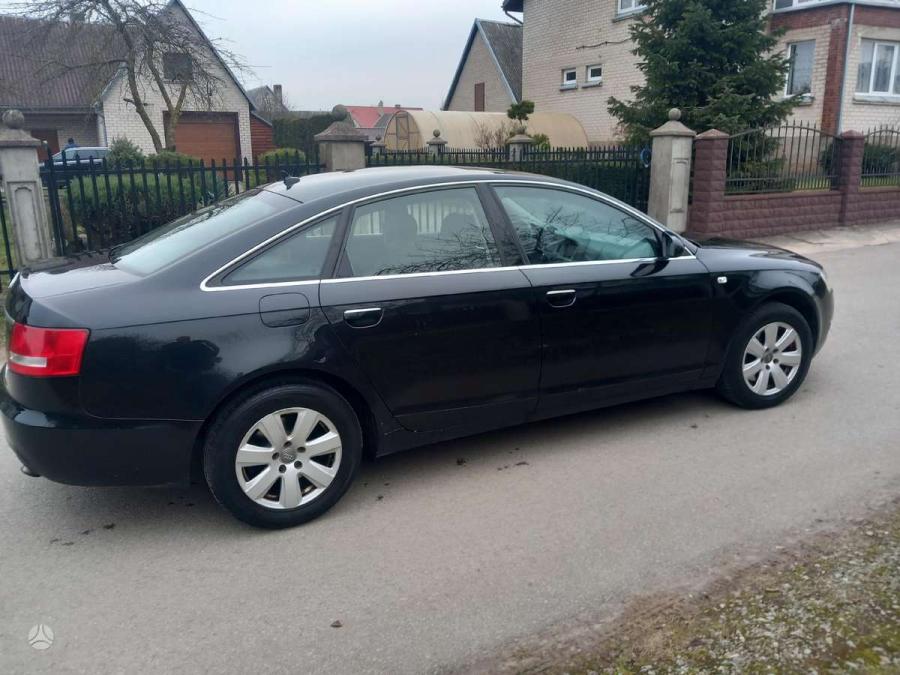 Black Audi A6 2007 in Raseiniai, with an engine capacity of 2.70 L and mileage of 333 thousand km for 2100 €, photo 5 on AUTOMOTO.COM.LV