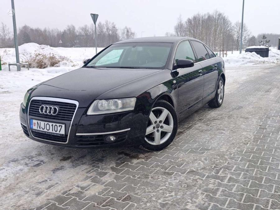 Black Audi A6 2007 in Vilnius, with an engine capacity of 2.39 L and mileage of 316 thousand km for 1500 €, photo 2 on AUTOMOTO.COM.LV