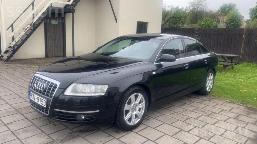 Black Audi A6 2007 in Riga, with an engine capacity of 3.00 L and mileage of 372 thousand km for 3500 €, photo 1 on AUTOMOTO.COM.LV