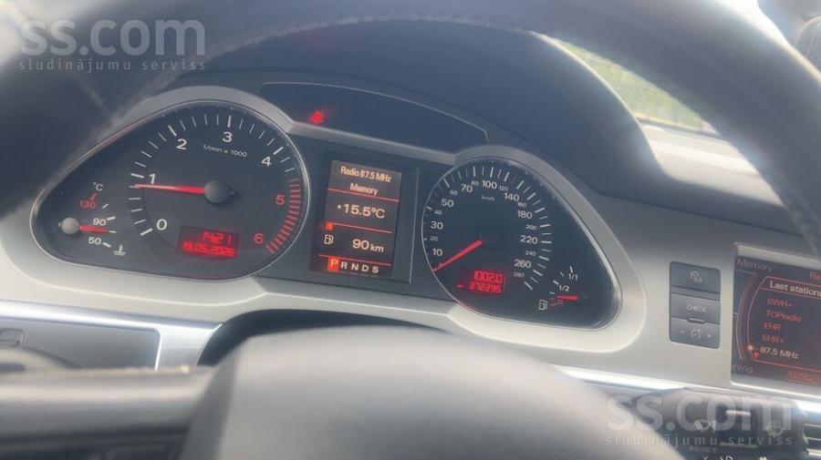 Black Audi A6 2007 in Riga, with an engine capacity of 3.00 L and mileage of 372 thousand km for 3500 €, photo 11 on AUTOMOTO.COM.LV