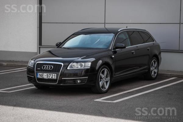 Black Audi A6 2007 in Riga, with an engine capacity of 3.00 L and mileage of 0 thousand km for 6490 €, photo 1 on AUTOMOTO.COM.LV