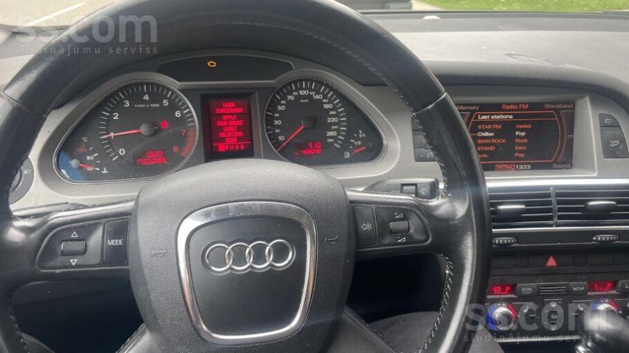 Black Audi A6 2007 in Riga, with an engine capacity of 2.40 L and mileage of 410 thousand km for 1240 €, photo 9 on AUTOMOTO.COM.LV