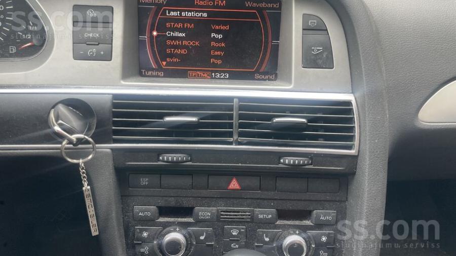 Black Audi A6 2007 in Riga, with an engine capacity of 2.40 L and mileage of 410 thousand km for 1240 €, photo 10 on AUTOMOTO.COM.LV