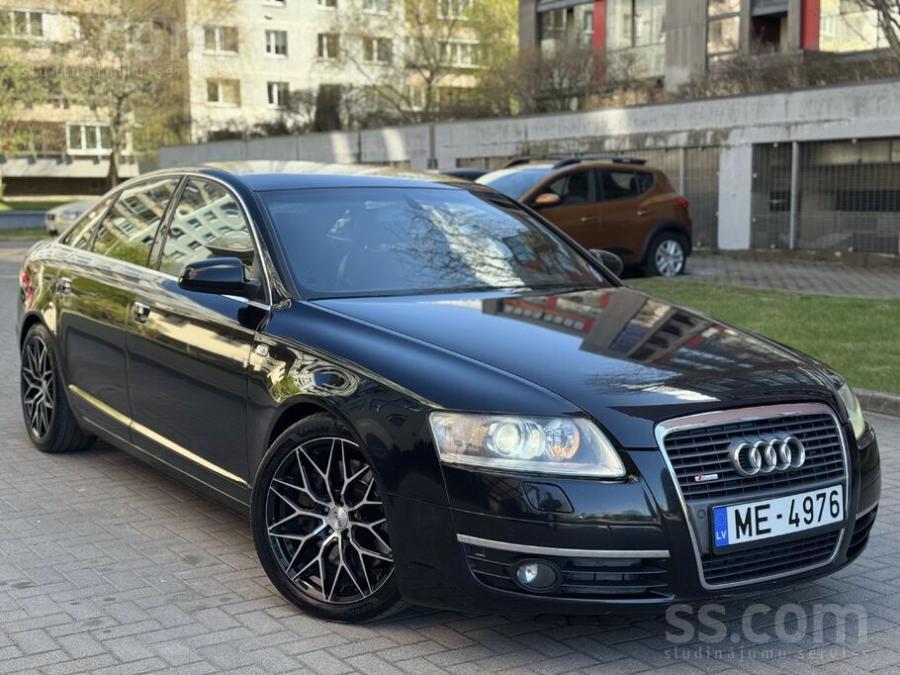 Black Audi A6 2007 in Riga, with an engine capacity of 3.00 L and mileage of 347 thousand km for 3990 €, photo 1 on AUTOMOTO.COM.LV