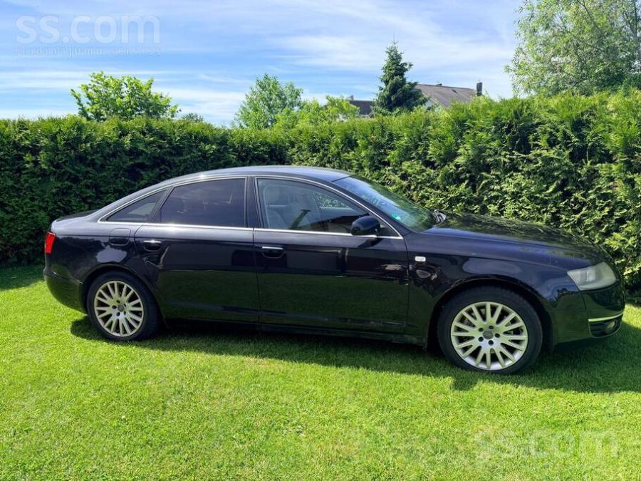 Black Audi A6 2007 in Riga, with an engine capacity of 3.00 L and mileage of 415 thousand km for 1800 €, photo 1 on AUTOMOTO.COM.LV