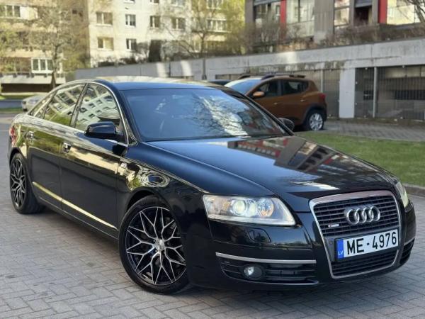 Черный Ауди А6 2007 в Рига, объемом двигателя 3.00 л и пробегом 347 тыс. км за 3990 €, фото 1 на AUTOMOTO.COM.LV