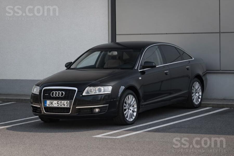 Black Audi A6 2007 in Riga, with an engine capacity of 3.00 L and mileage of 0 thousand km for 2950 €, photo 1 on AUTOMOTO.COM.LV
