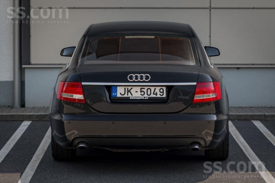 Black Audi A6 2007 in Riga, with an engine capacity of 3.00 L and mileage of 0 thousand km for 2950 €, photo 6 on AUTOMOTO.COM.LV