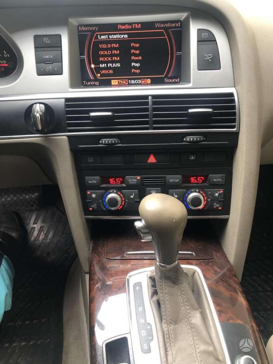 Melns Audi A6 2007 Kauņa, ar dzinēja tilpumu 1.97 L un nobraukumu 335 tūkst. km par 3200 €, foto 12 vietnē AUTOMOTO.COM.LV