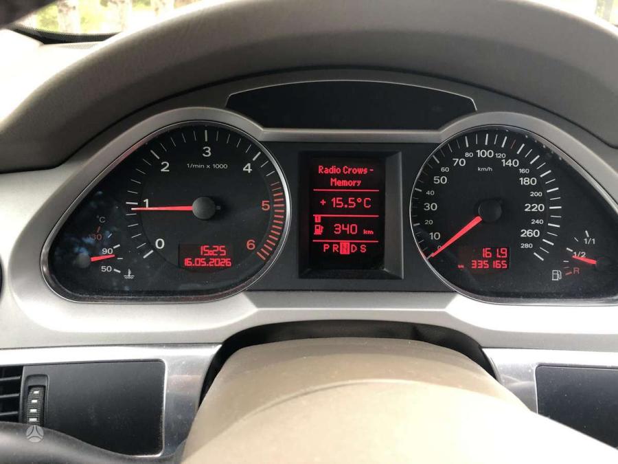 Melns Audi A6 2007 Kauņa, ar dzinēja tilpumu 1.97 L un nobraukumu 335 tūkst. km par 3200 €, foto 15 vietnē AUTOMOTO.COM.LV