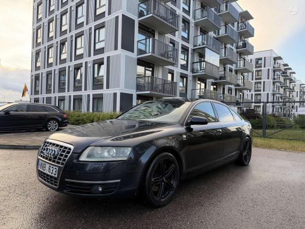 Black Audi A6 2007 in Vilnius, with an engine capacity of 2.97 L and mileage of 475 thousand km for 2700 €, photo 3 on AUTOMOTO.COM.LV