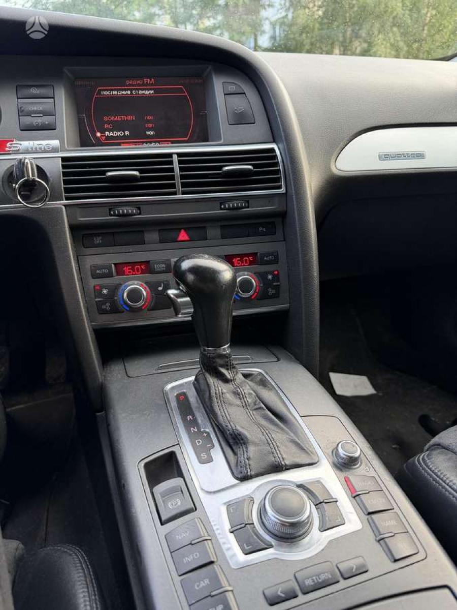 Black Audi A6 2007 in Vilnius, with an engine capacity of 2.97 L and mileage of 475 thousand km for 2700 €, photo 15 on AUTOMOTO.COM.LV