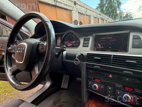 Melns Audi A6 2007 Valmiera, ar dzinēja tilpumu 3.00 L un nobraukumu 363 tūkst. km par 5700 €, foto 4 vietnē AUTOMOTO.COM.LV