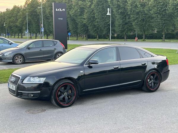 Black Audi A6 2007 in Narva, with an engine capacity of 2.70 L and mileage of 365 thousand km for 1699 €, photo 1 on AUTOMOTO.COM.LV