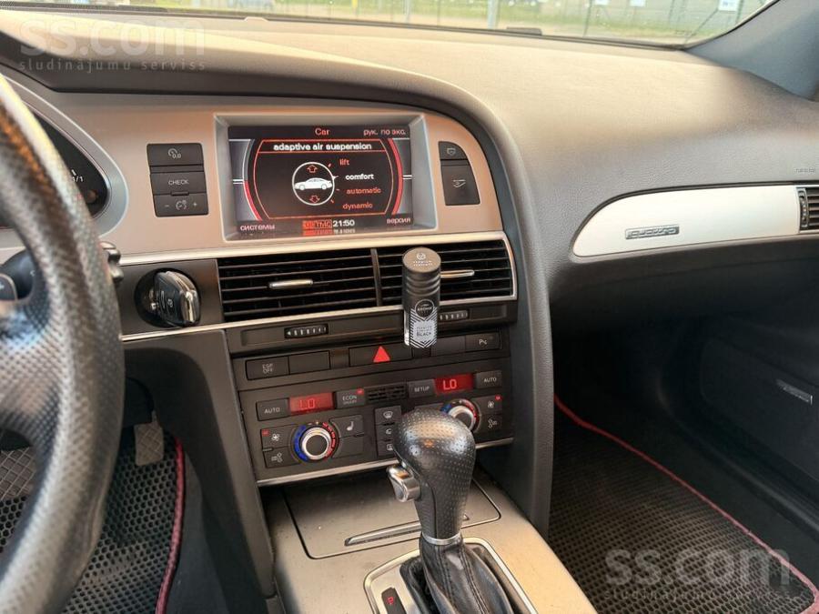 Black Audi A6 2007 in Riga, with an engine capacity of 3.00 L and mileage of 306 thousand km for 3000 €, photo 16 on AUTOMOTO.COM.LV