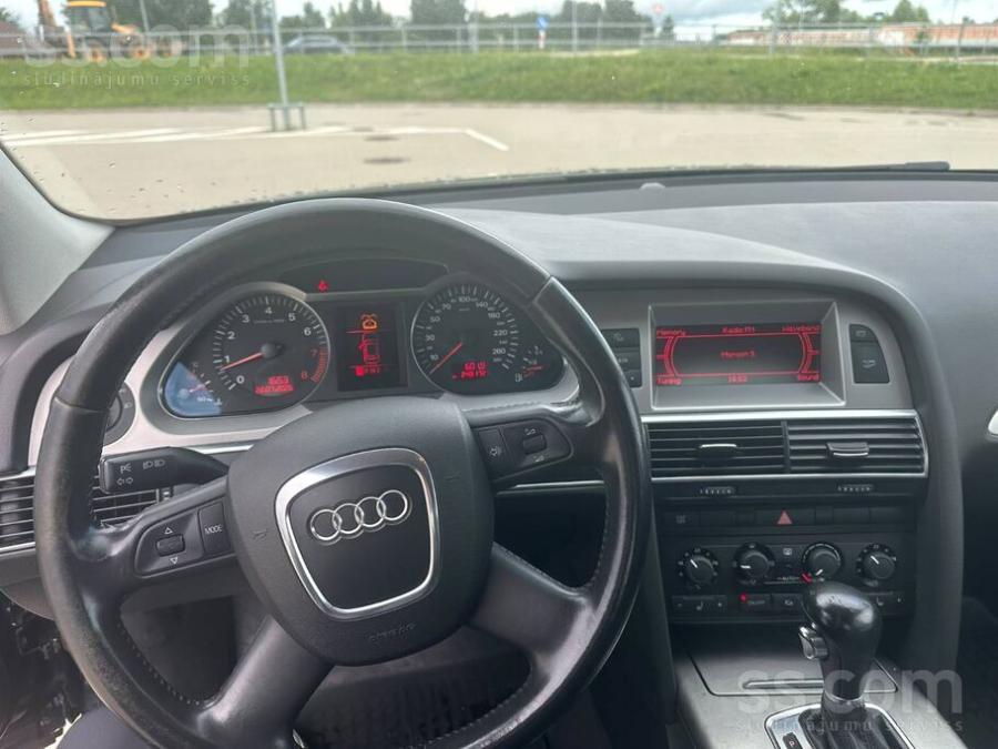 Black Audi A6 2007 in Rezekne, with an engine capacity of 2.40 L and mileage of 248 thousand km for 3500 €, photo 5 on AUTOMOTO.COM.LV