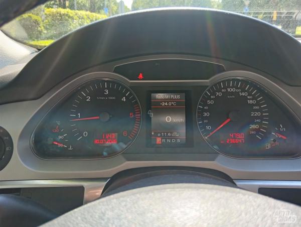 Melns Audi A6 2007 Klaipėda, ar dzinēja tilpumu 2.70 L un nobraukumu 237 tūkst. km par 3400 €, foto 8 vietnē AUTOMOTO.COM.LV