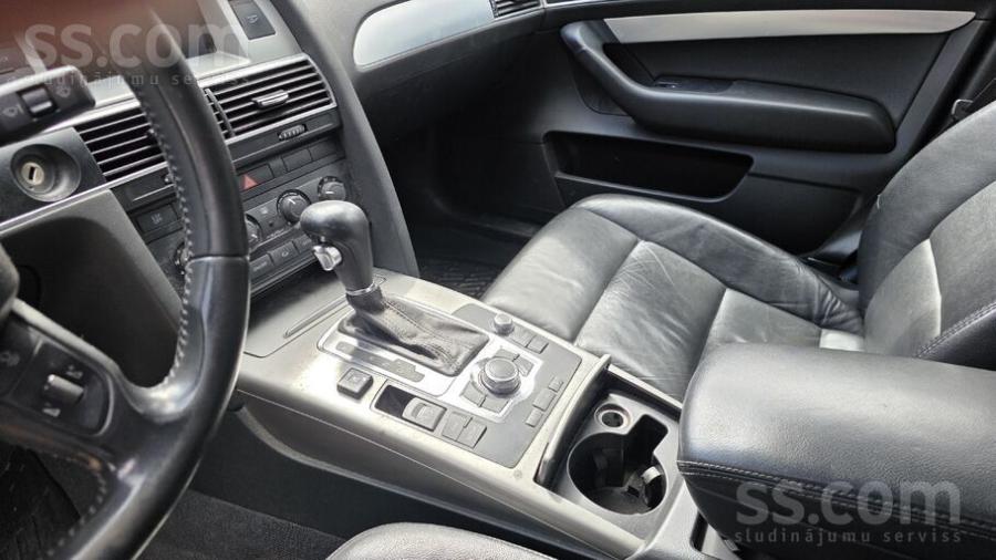 Black Audi A6 2007 in Riga, with an engine capacity of 2.40 L and mileage of 317 thousand km for 700 €, photo 6 on AUTOMOTO.COM.LV