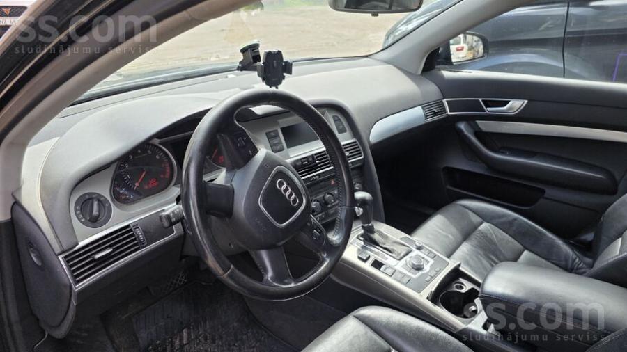 Black Audi A6 2007 in Riga, with an engine capacity of 2.40 L and mileage of 317 thousand km for 700 €, photo 9 on AUTOMOTO.COM.LV