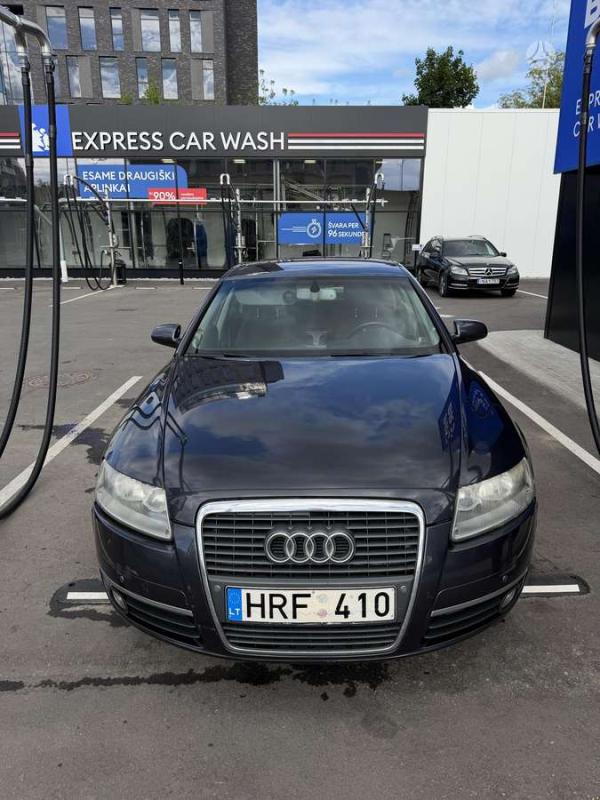 Black Audi A6 2007 in Vilnius, with an engine capacity of 1.98 L and mileage of 297 thousand km for 2000 €, photo 1 on AUTOMOTO.COM.LV